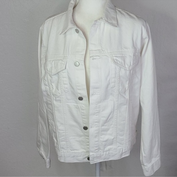 DL1961 | Jackets & Coats | Nwt Dl961 White Jean Jacket Medium Albright ...